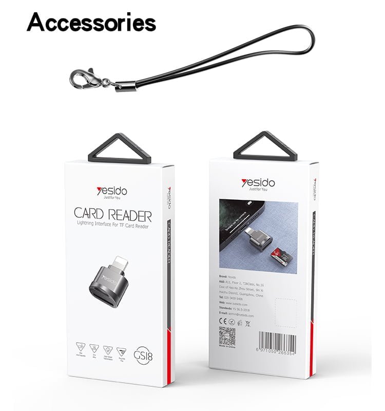 Yesido Yesido Lightning Interface Card Reader GS18_ – Anwar Al Bahrain Phones